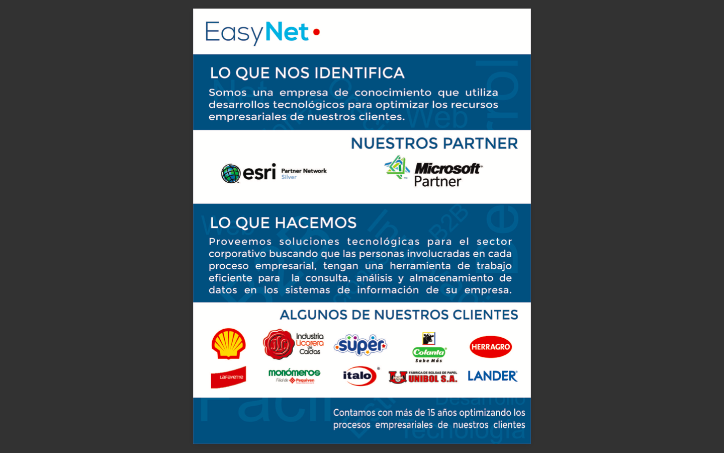 EASYNET S.A.S. | ConnectAmericas